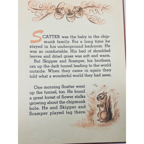 Children’s press | Toys | Scatter The Chipmunk Vintage Childrens Book ...